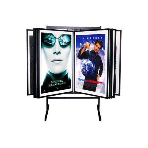 Euro-Design Aluminum Floor Swinging Panel Displays, 5 Flip Panel Sizes ...