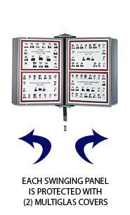 Full-Vue Swinging Panel Mat Board Wall Display Ships Free all Sizes ...