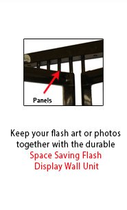 Steel Swinging Multi-Panel Flash Art Wall Displays + Flash Tattoos ...
