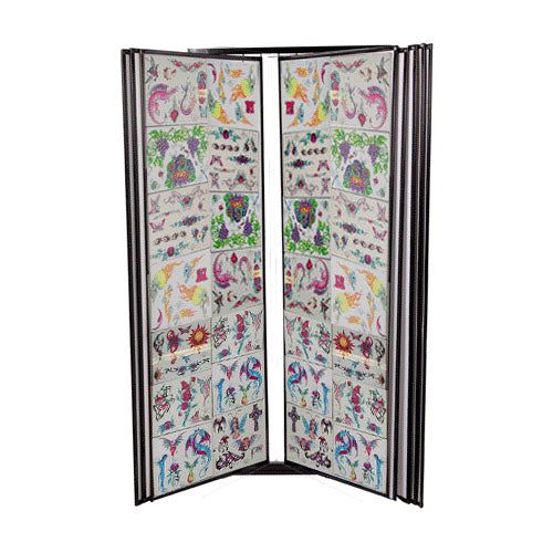 Swinging Panels Flash Art Wall Display, Tall 31x73 Steel Flip Panels ...
