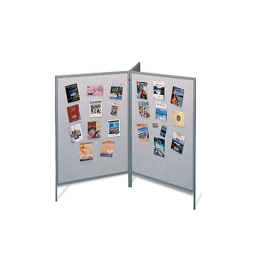 Vinyl Tackboard Floor Exhibit Displays (3 Panel Set) | Freestanding ...