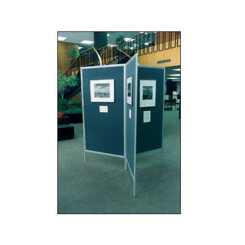 Vinyl Tackboard Floor Exhibit Displays (3 Panel Set) | Freestanding ...