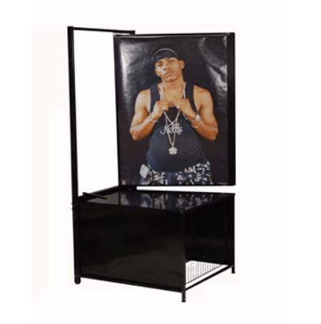 Poster Display Rack with Poster Bin Storage (20 Panels) | Retail Poster ...