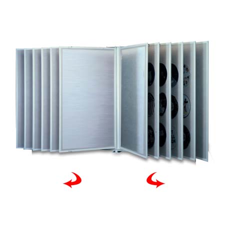 XL Multi Panel Vinyl Tackboard Wall Displays w Swing Panels Ships Free ...